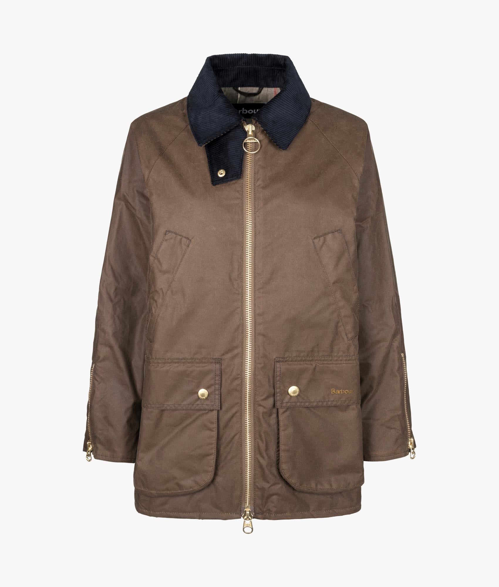 Barbour | Esther wax jacket in tan | EQVVS Womens