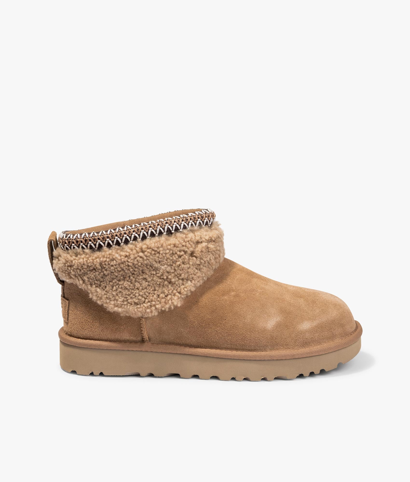 Ugg | Classic ultra mini maxi curly boot in chestnut | EQVVS Womens