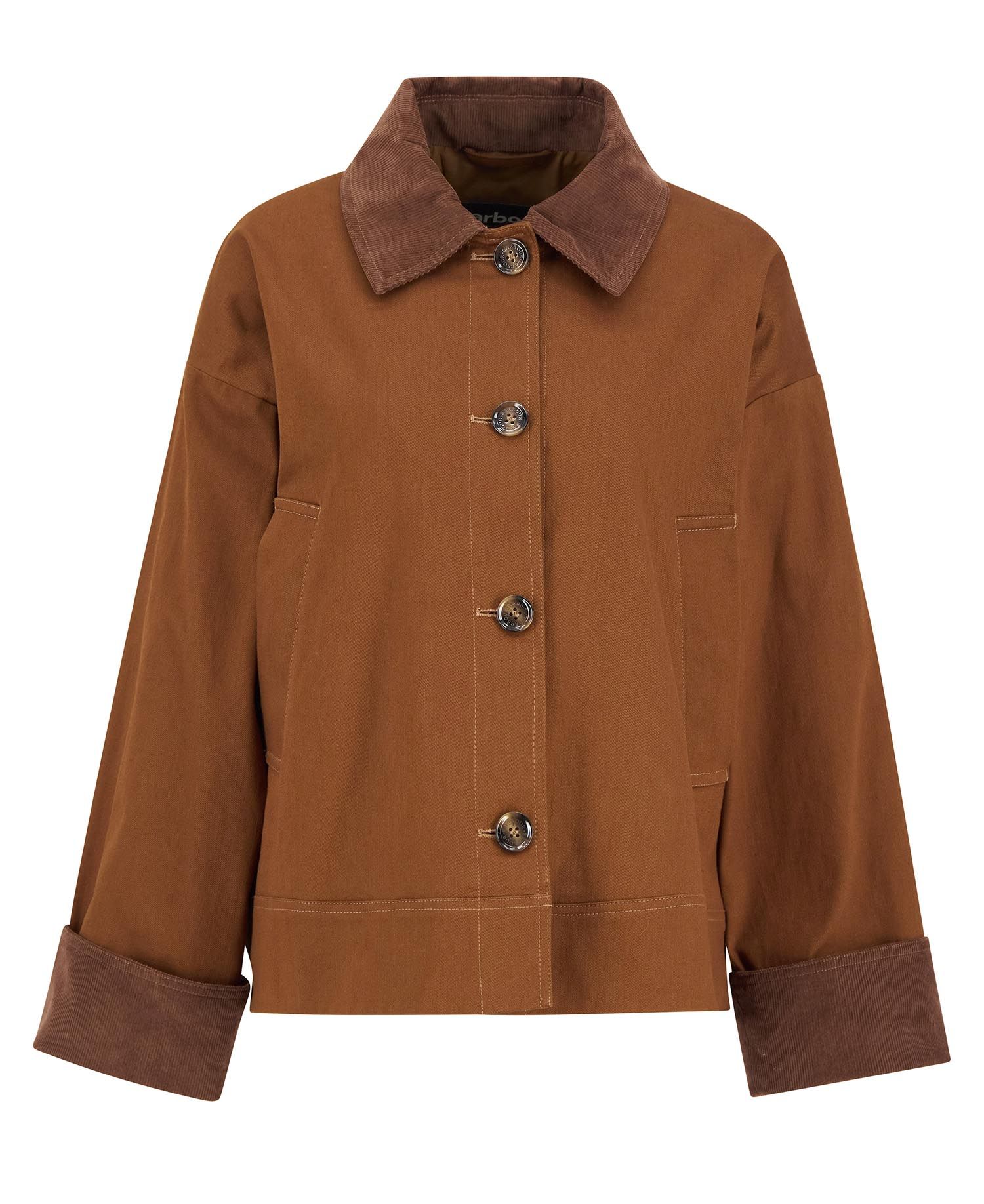 Barbour | Abbey casual jacket in rust brown | EQVVS Womens
