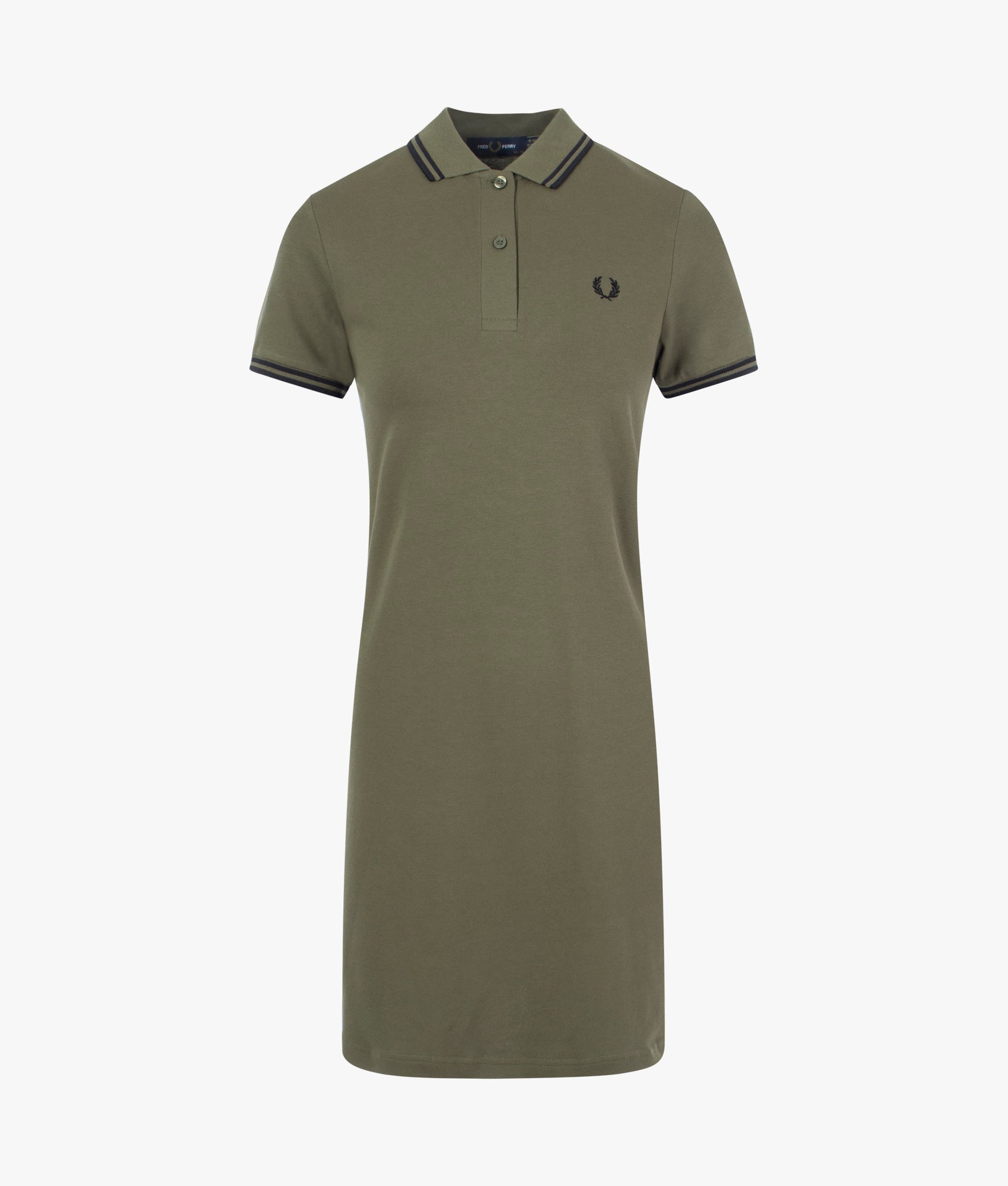 Fred Perry | Twin tipped Fred Perry dress in military green | EQVVS Womens